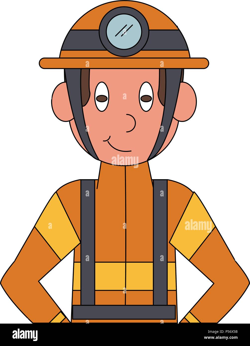 Firefigther male cartoon Stock Vector Image & Art - Alamy