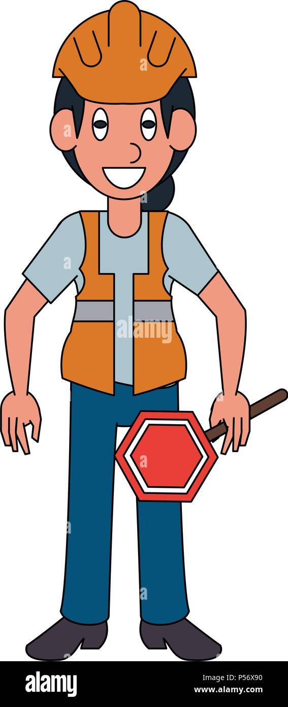 Traffic controller worker Stock Vector Image & Art - Alamy