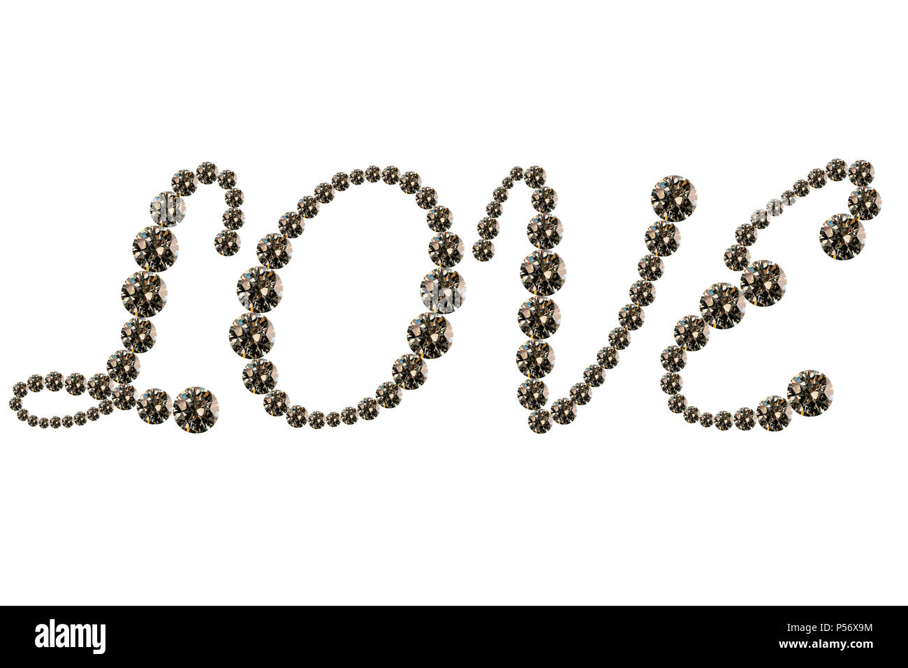 Love written with letters Cut Out Stock Images & Pictures - Alamy