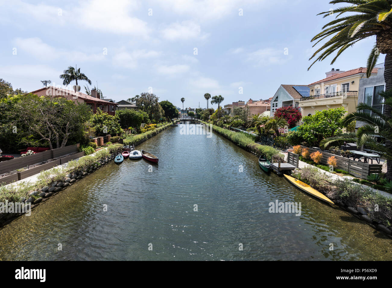 Venice canal historic district houses hi-res stock photography and images - Alamy