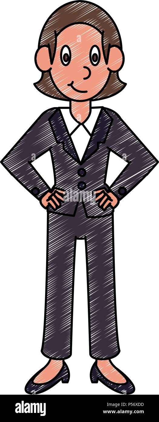 Business executive woman scribble Stock Vector Image & Art - Alamy