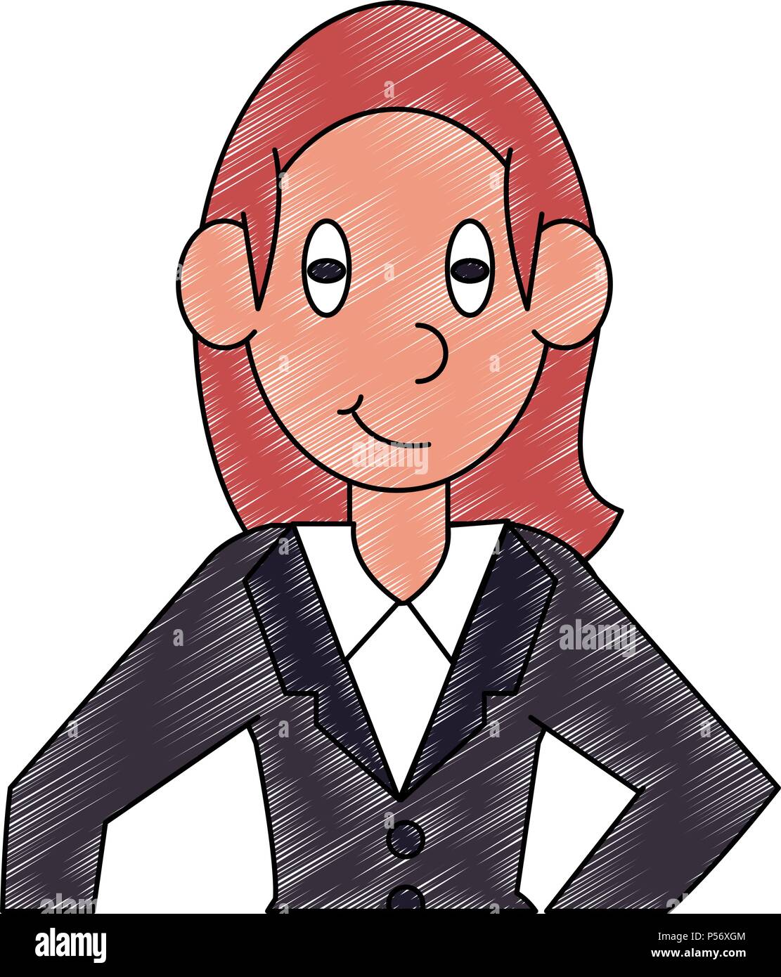 Business executive woman scribble Stock Vector Image & Art - Alamy