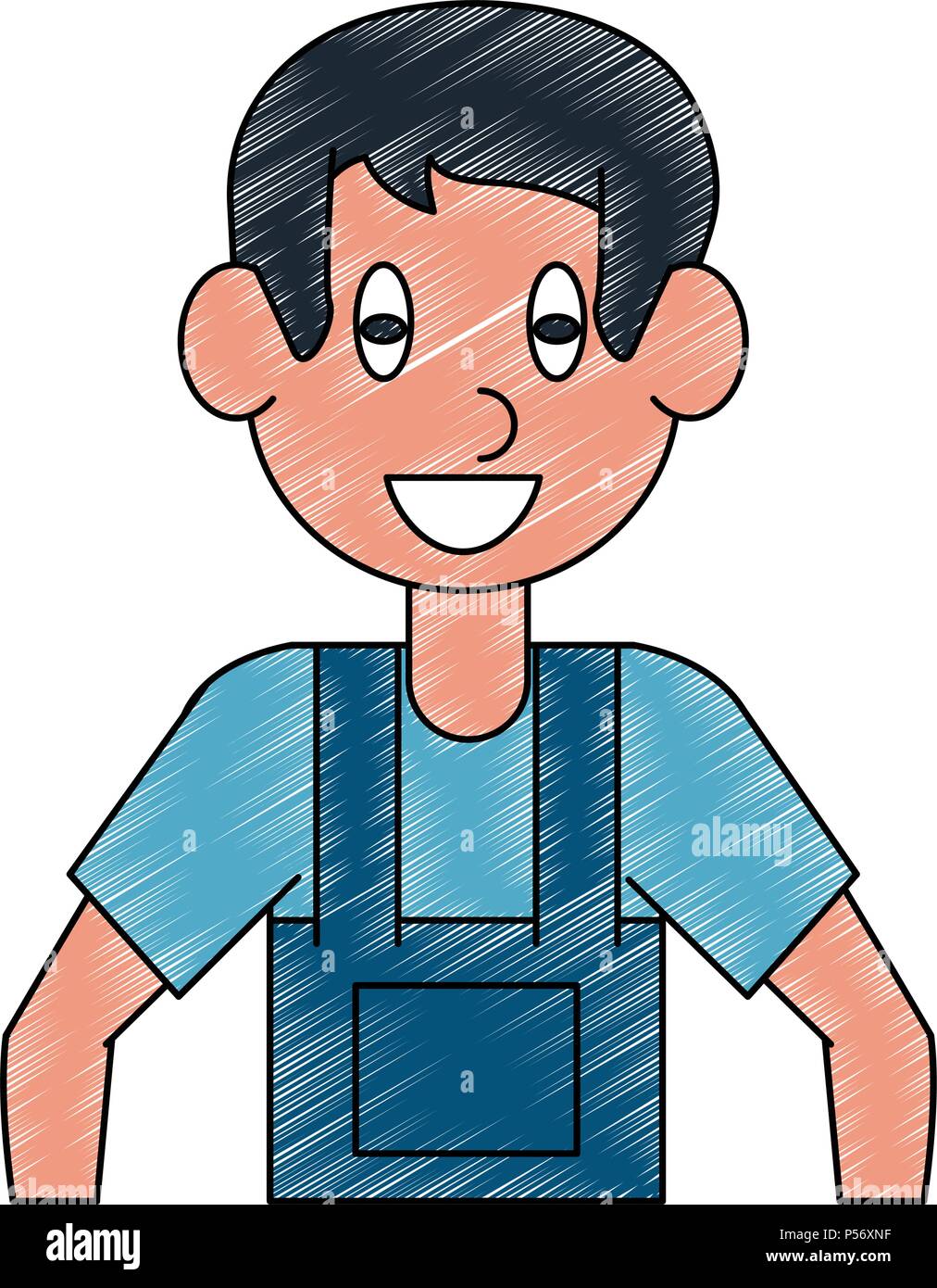 Carpenter Man Cartoon High Resolution Stock Photography and Images - Alamy
