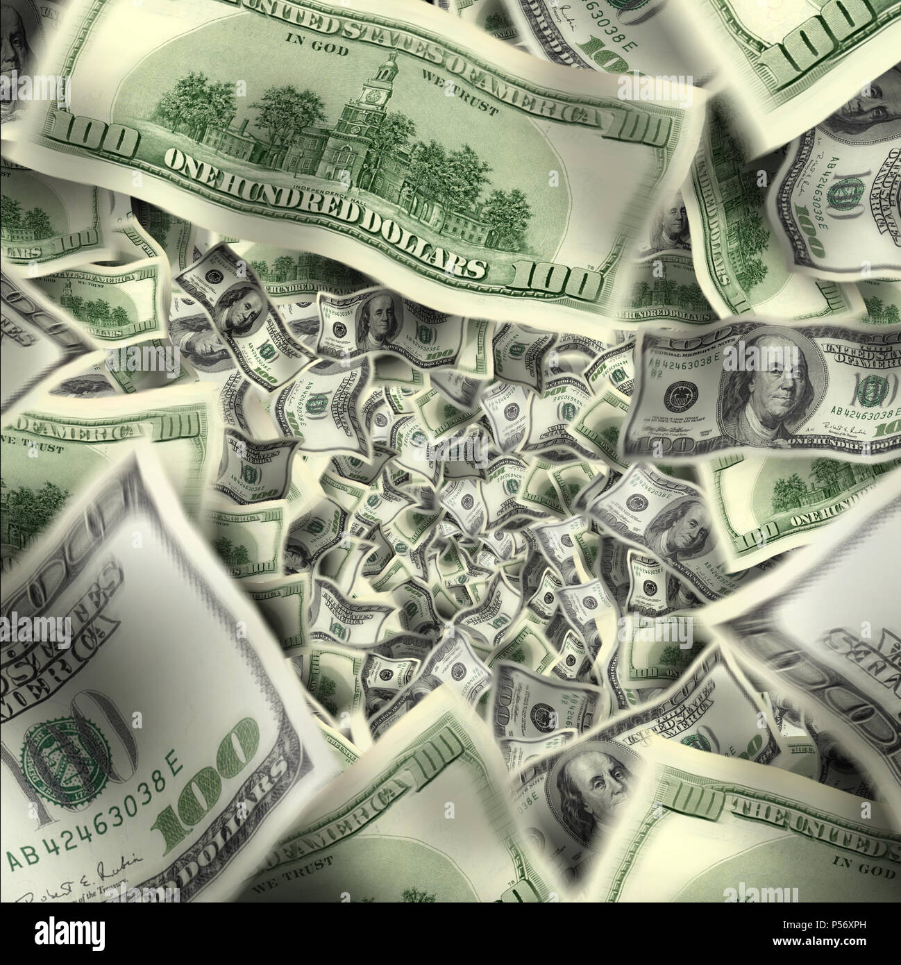 conceptual background image of us paper currency Stock Photo - Alamy