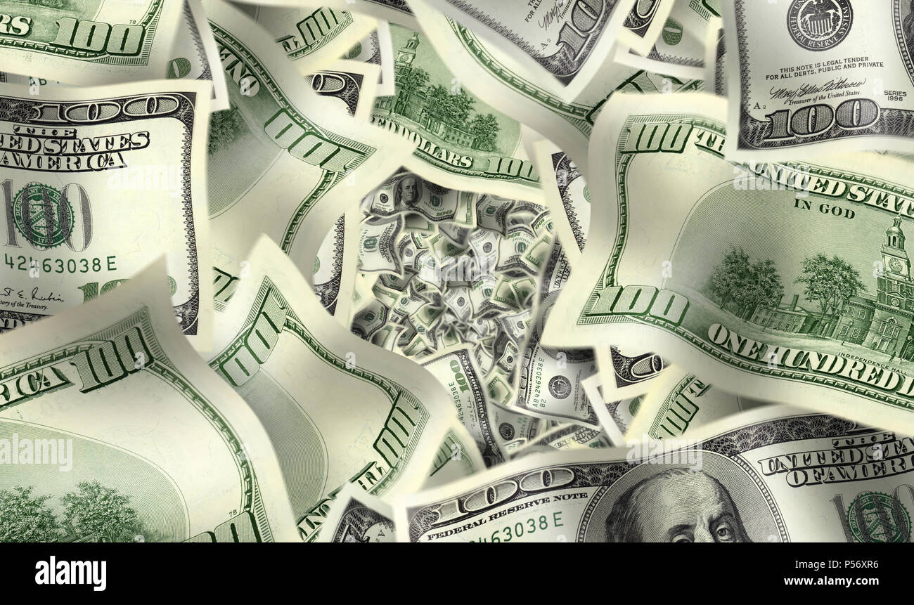 conceptual background image of us paper currency Stock Photo - Alamy