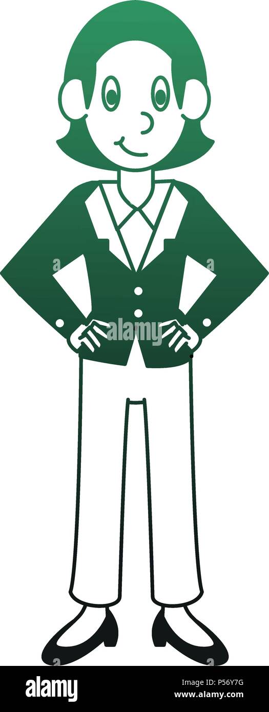 Business executive woman green lines Stock Vector Image & Art - Alamy