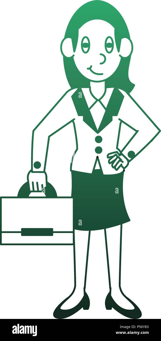 Business executive woman green lines Stock Vector Image & Art - Alamy