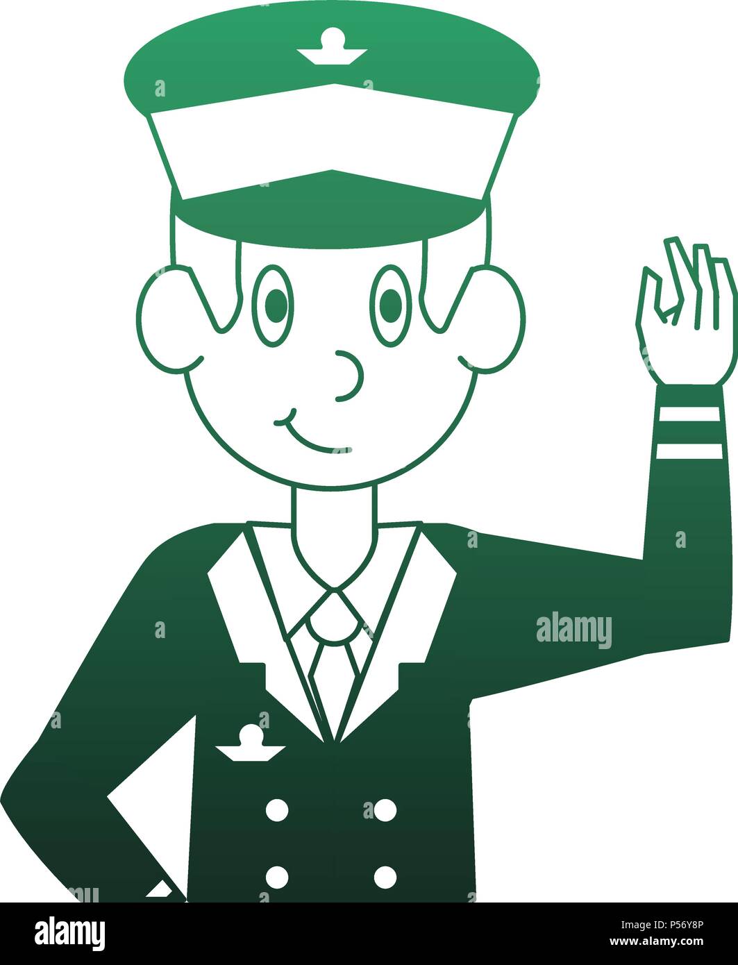 Airplane commercial pilot green lines Stock Vector Image & Art - Alamy