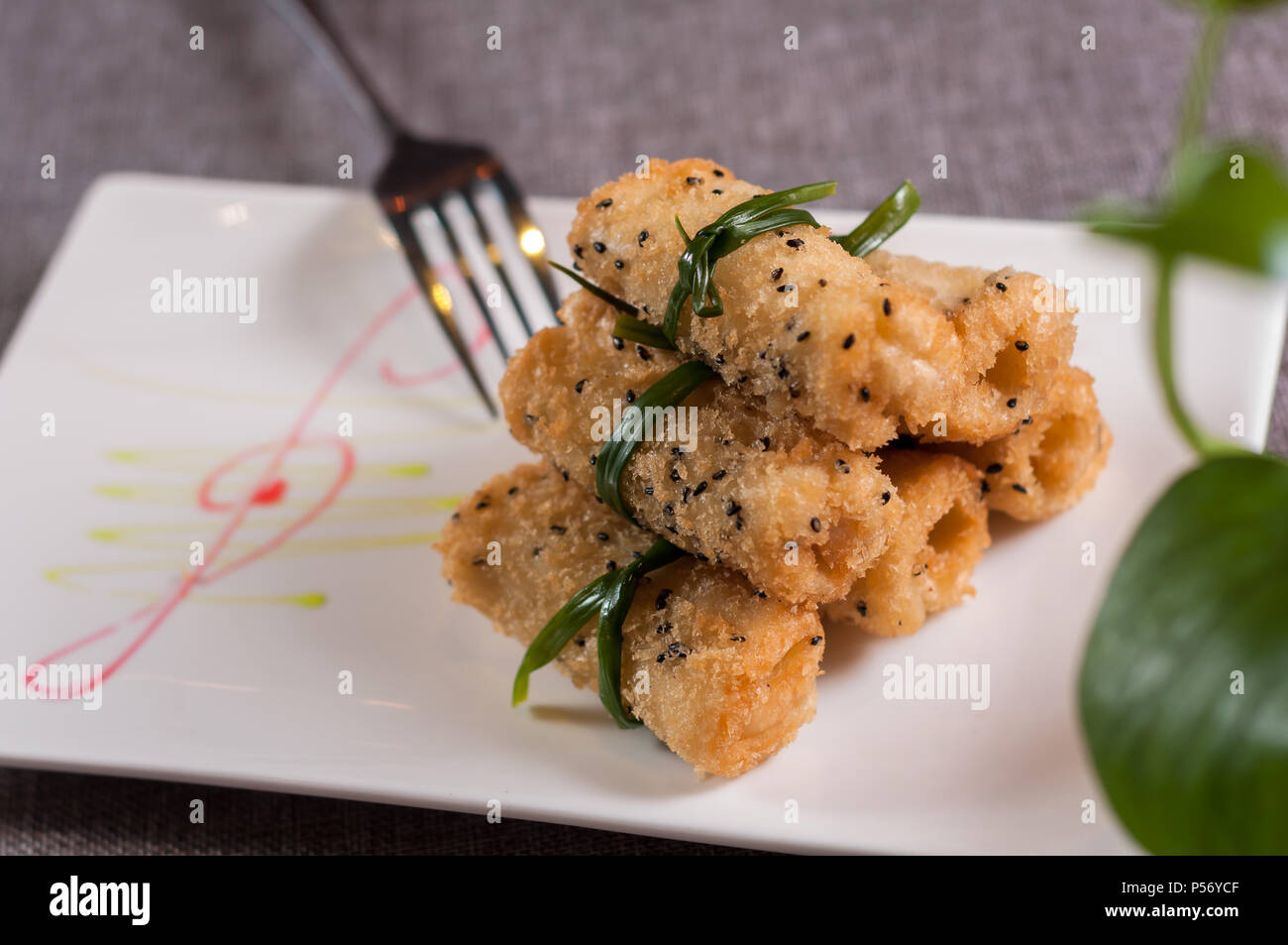 Fried spring rolls Stock Photo - Alamy