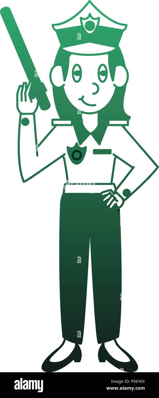 Green police uniform Stock Vector Images - Alamy