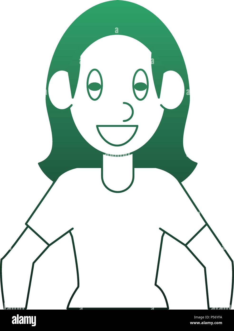 Young man cartoon green lines Stock Vector Image & Art - Alamy