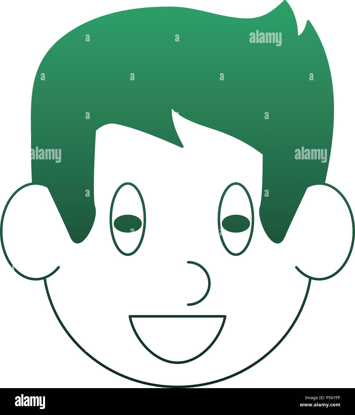 Young man cartoon green lines Stock Vector Image & Art - Alamy
