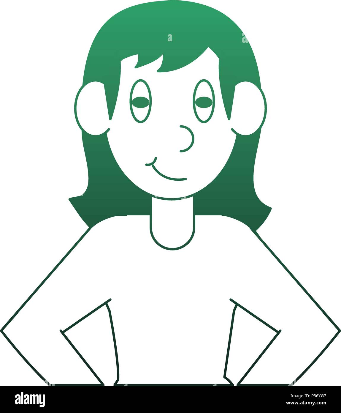 Young man cartoon green lines Stock Vector Image & Art - Alamy