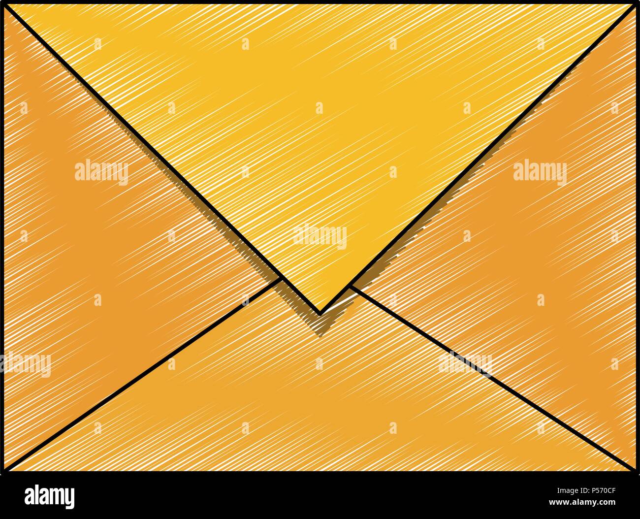 Envelope mail symbol scribble Stock Vector Image & Art - Alamy