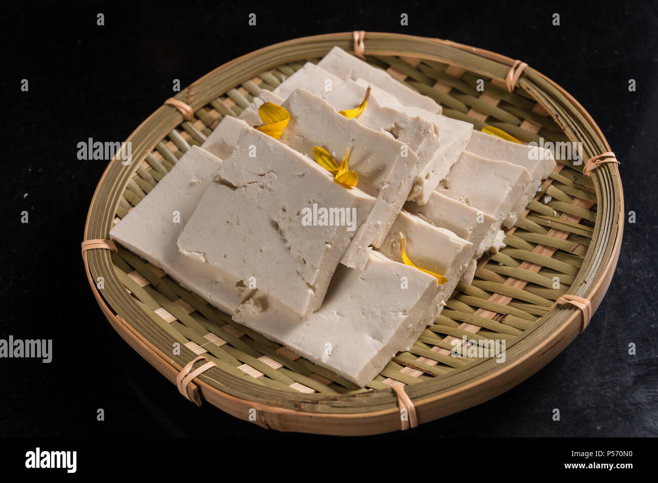 tofu in the bamboo basket Stock Photo - Alamy