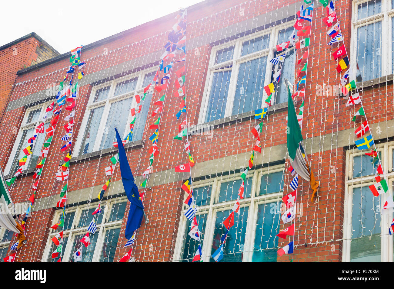 DUBLIN, IRELAND - June 21st, 2018: architecture in the streets of ...