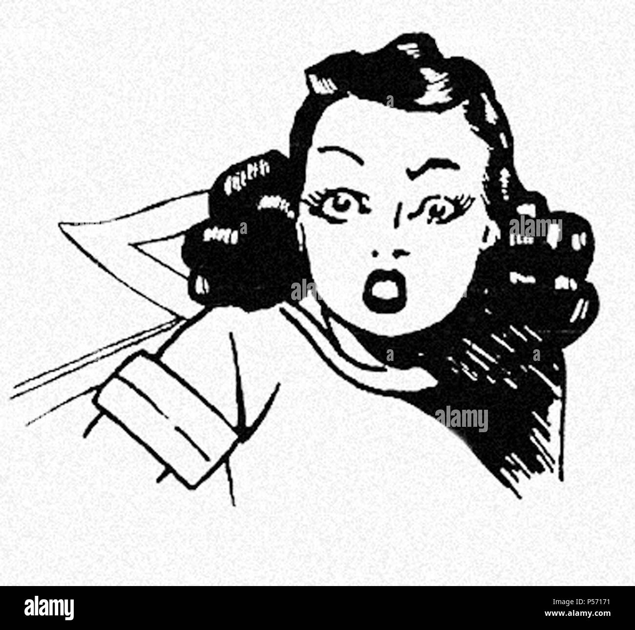 Anime female illustration Black and White Stock Photos & Images - Alamy