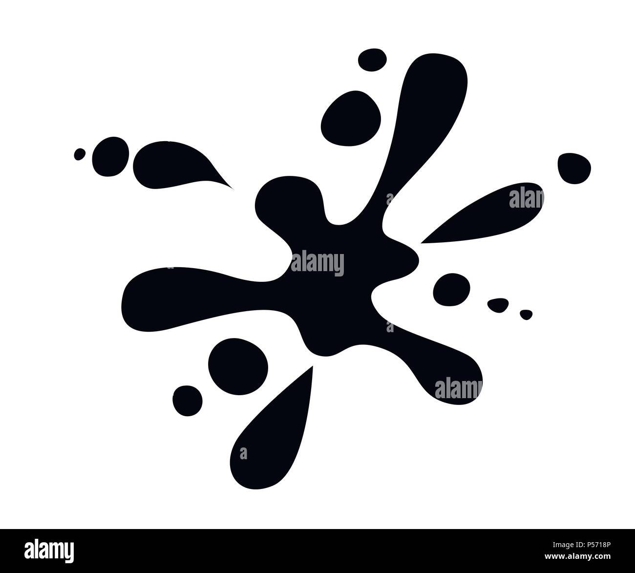 Water Splash Vector Black And White