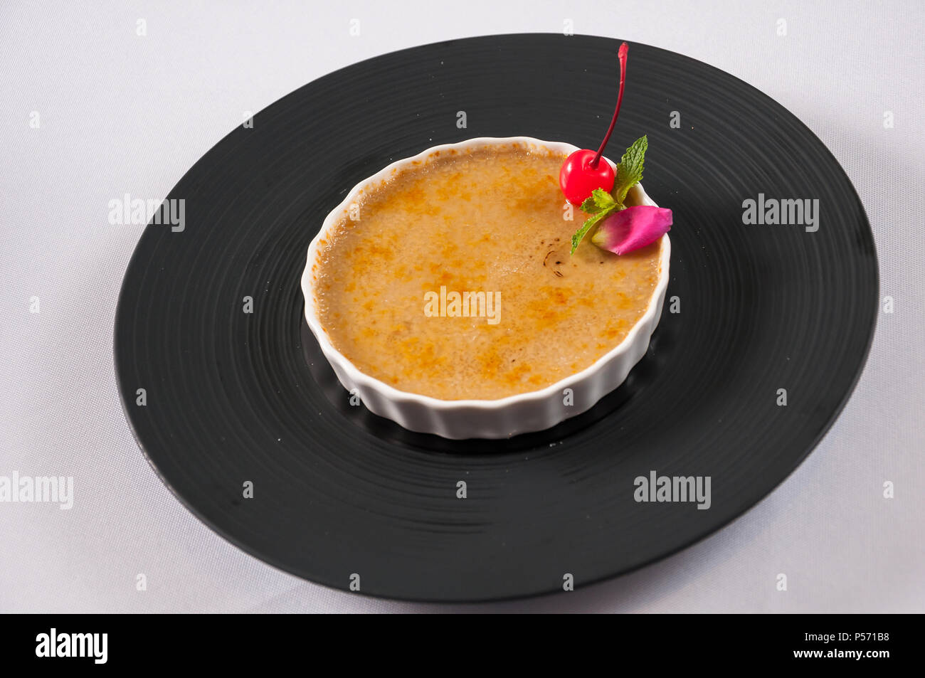 Earl Grey Tea crispy pudding Stock Photo - Alamy