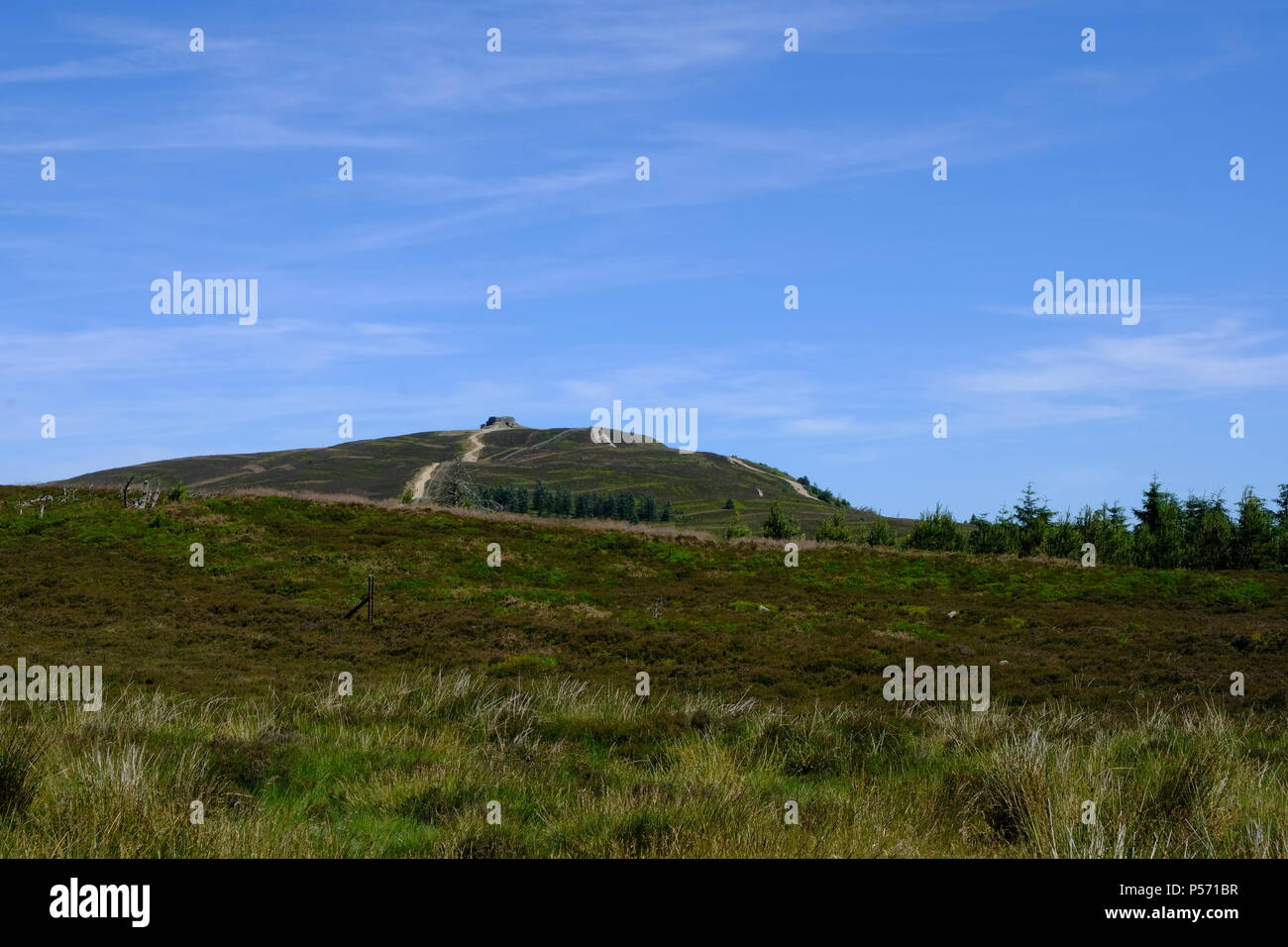 Trail to The Jubilee Tower at the summit of Moel Famau Stock Photo - Alamy