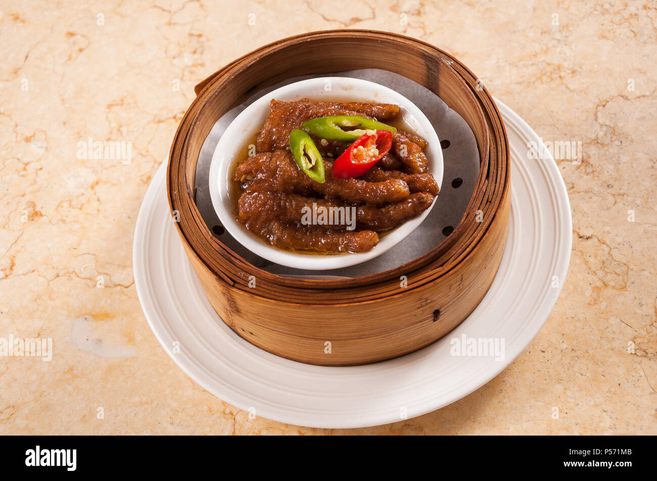 Steamed Chicken Feet ,Chinese dim sum Stock Photo - Alamy
