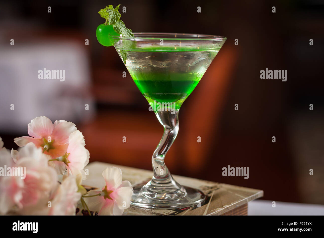 colourful cocktail with splashes Stock Photo - Alamy