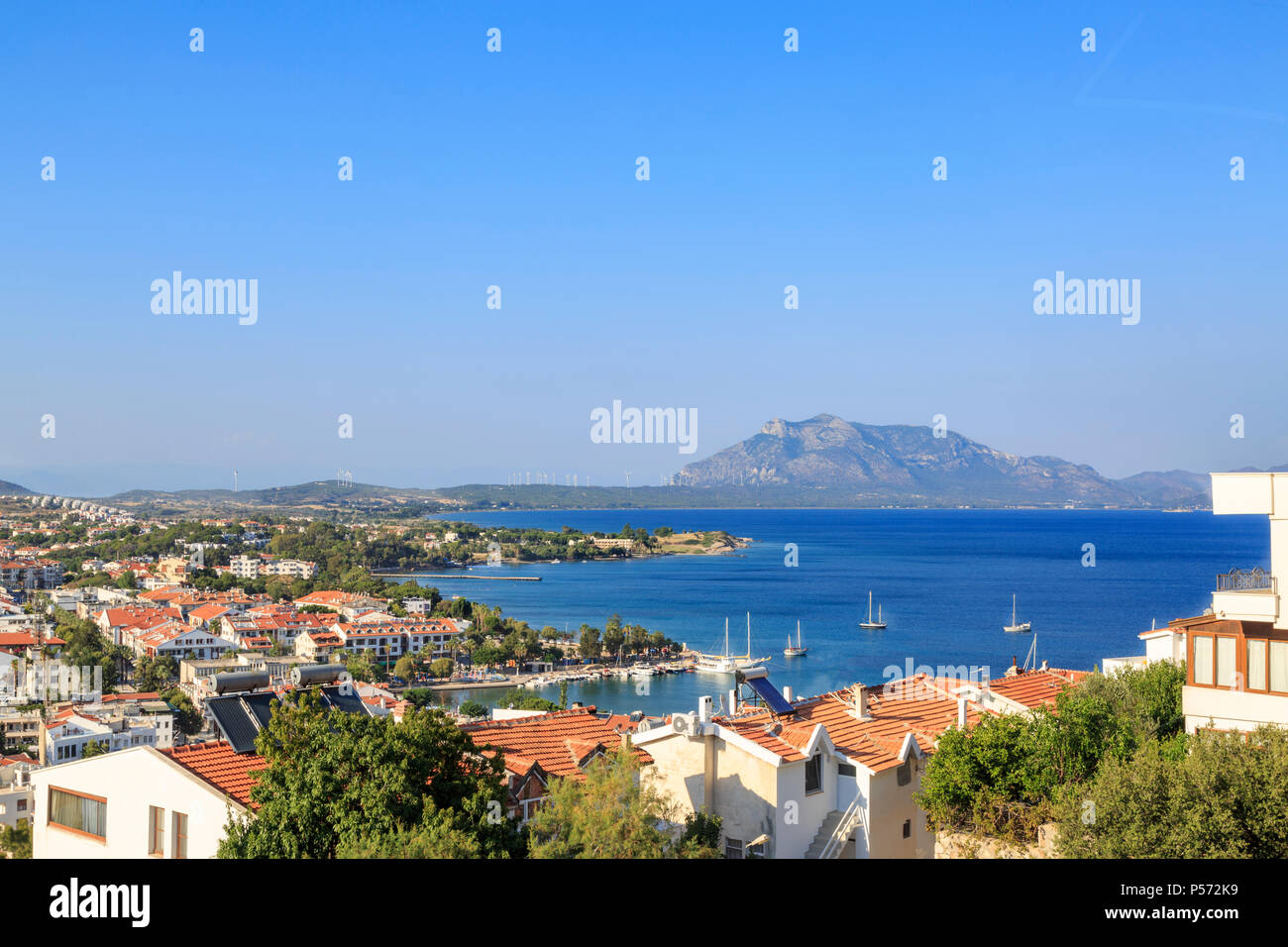 Aerial view of Datca city in Mugla, Turkey Stock Photo - Alamy