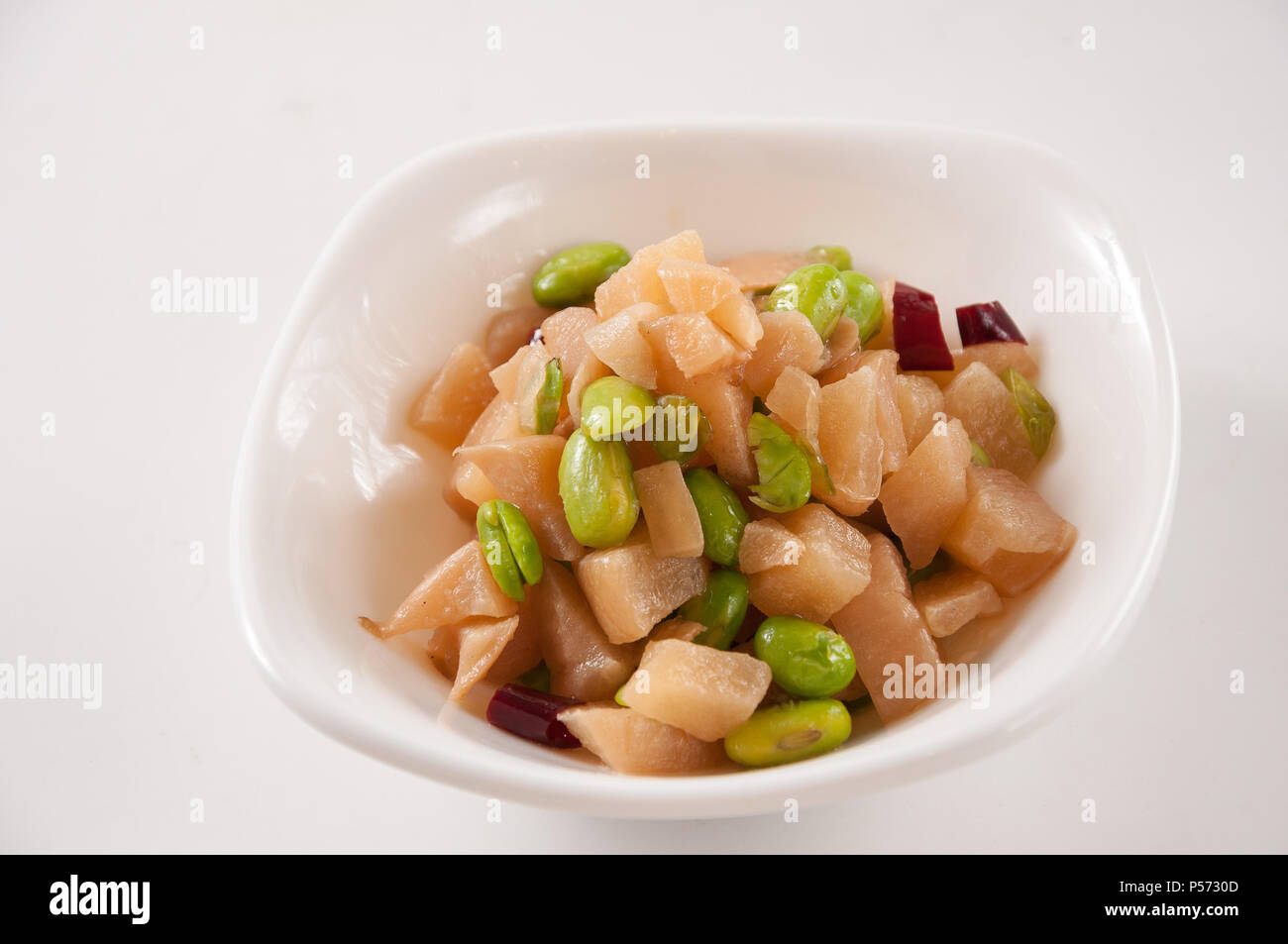 Pickled Turnip with Green Soy Bean,chinese cuisine Stock Photo - Alamy