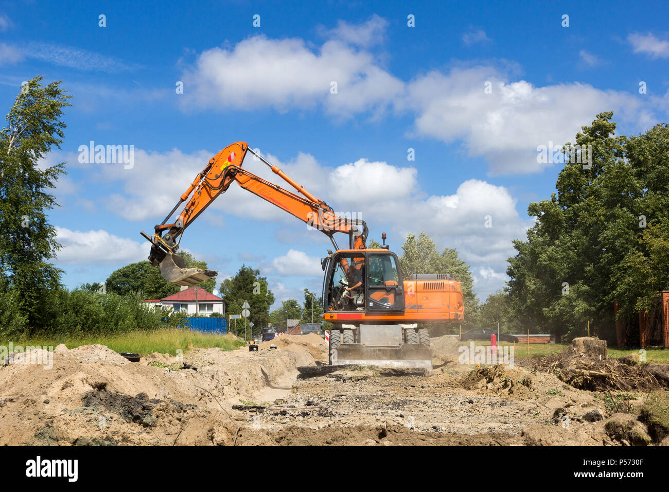 Soil road reconstruction heavy hi-res stock photography and images - Alamy