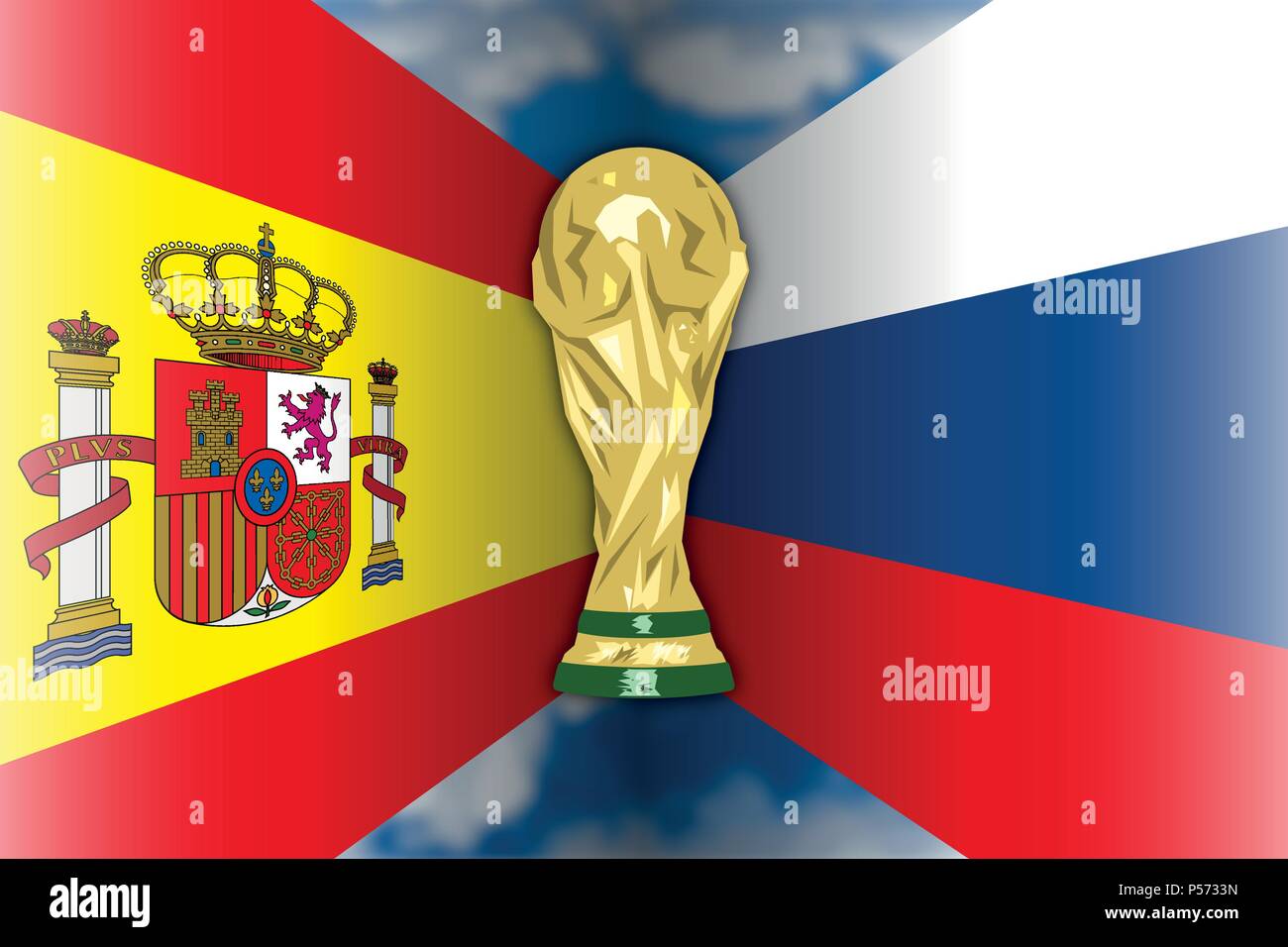 Russia and spain flags hi-res stock photography and images - Alamy