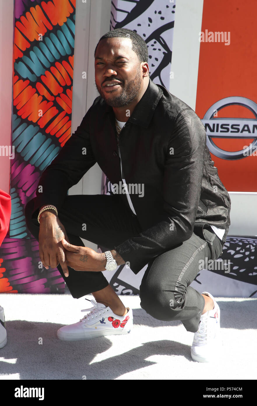 Los Angeles, Ca, USA. 24th June, 2018. Meek Mill, at the 2018 BET ...