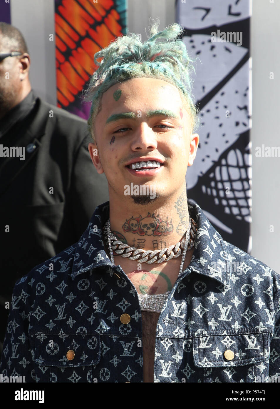 Los Angeles, Ca, USA. 24th June, 2018. Lil Pump, at the 2018 BET Awards ...