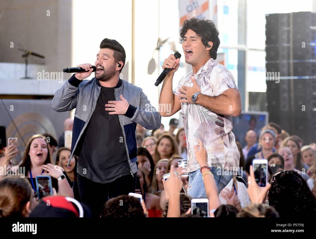 New York, NY, USA. 25th June, 2018. Dan Smyers, Shay Mooney on stage ...