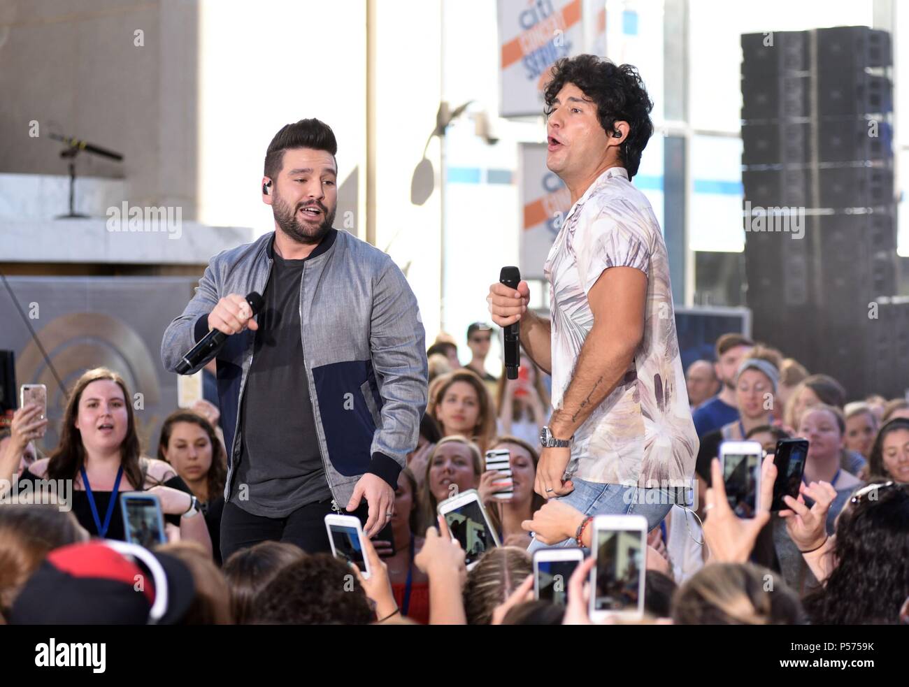 New York, NY, USA. 25th June, 2018. Dan Smyers, Shay Mooney on stage ...