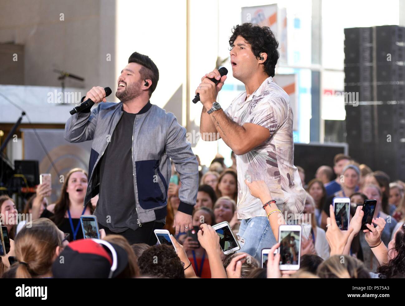 New York, NY, USA. 25th June, 2018. Dan Smyers, Shay Mooney on stage ...