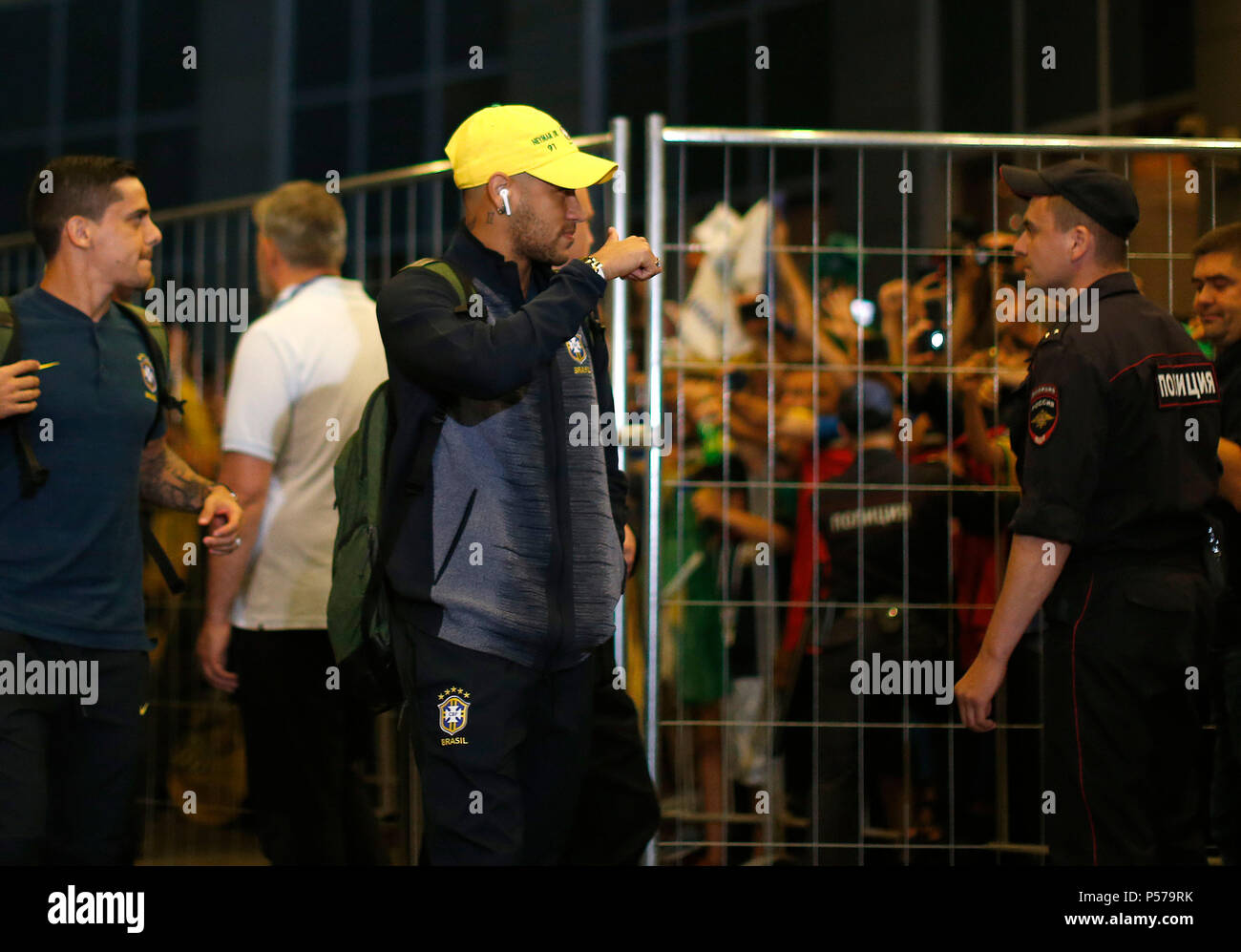 MOSCOU, MO - 25.06.2018: ARRIVAL OF THE SELECTION IN MOSCOW - Neymar of ...