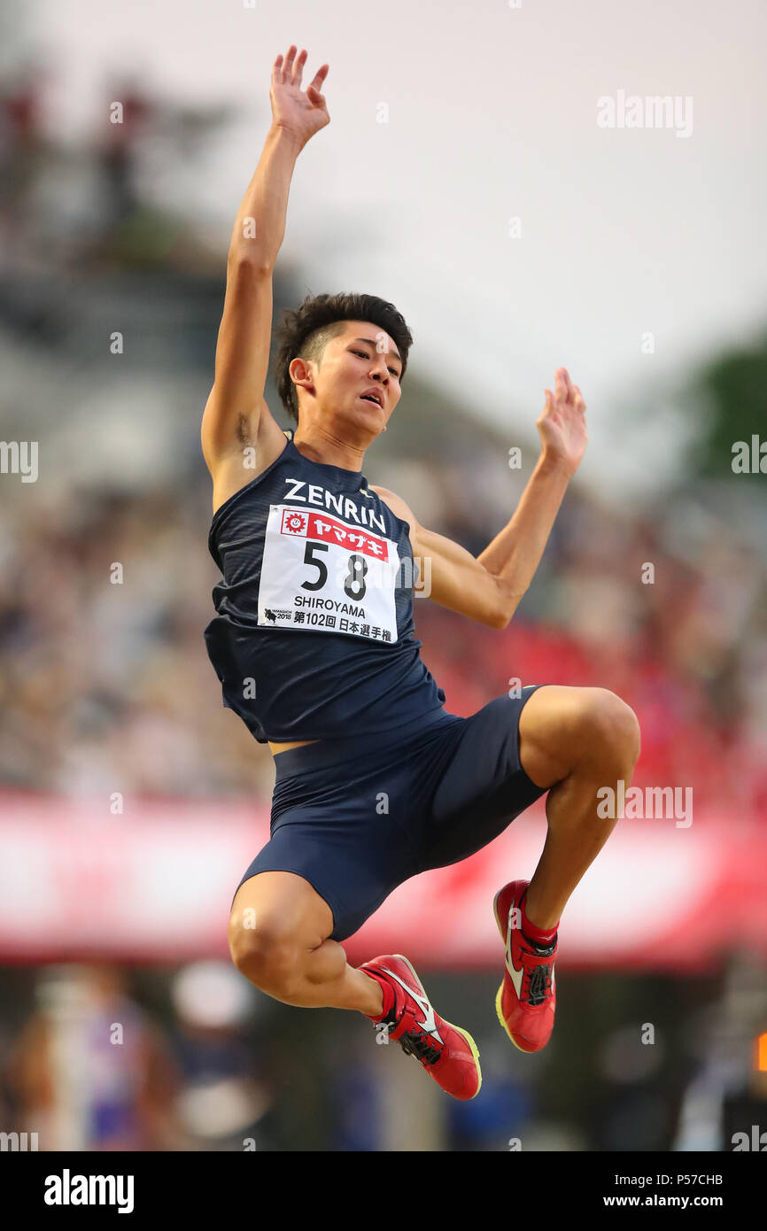 Ishin Me-Life Stadium, Yamaguchi, Japan. 23rd June, 2018. Shotaro ...