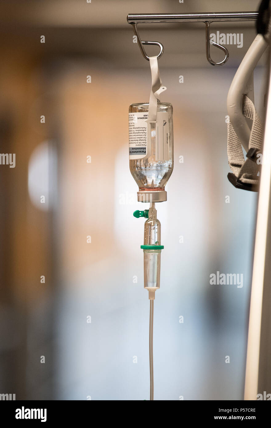 Frankfurt am Main, Germany. 27th May, 2018. A drip hanging from a ...