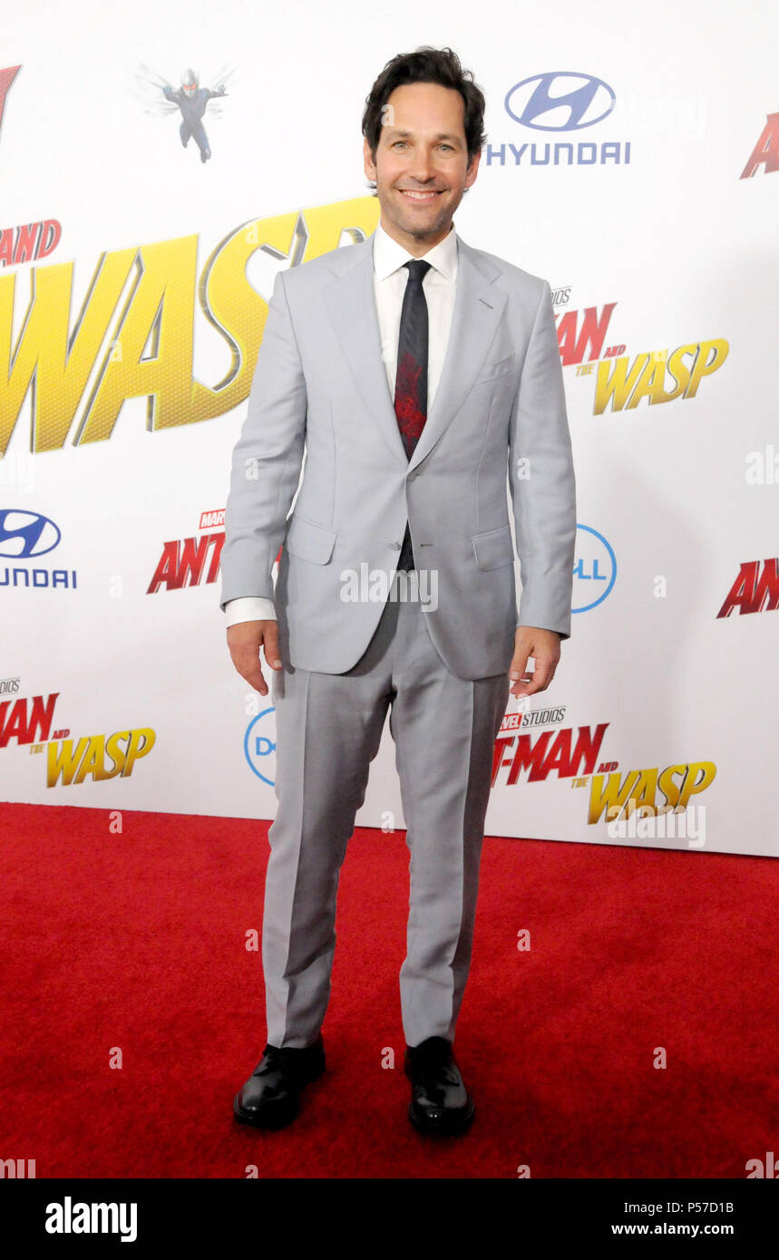 Los Angeles, California, USA . 25th June, 2018. Actor Paul Rudd attends ...