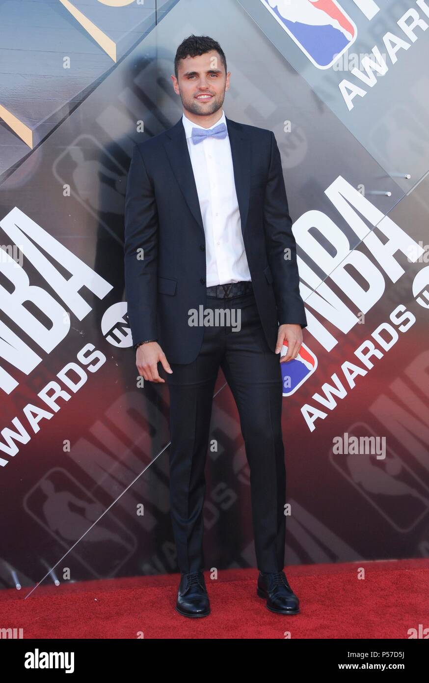 Raul Neto at arrivals for 2018 NBA Awards, Barker Hangar, Santa Monica ...