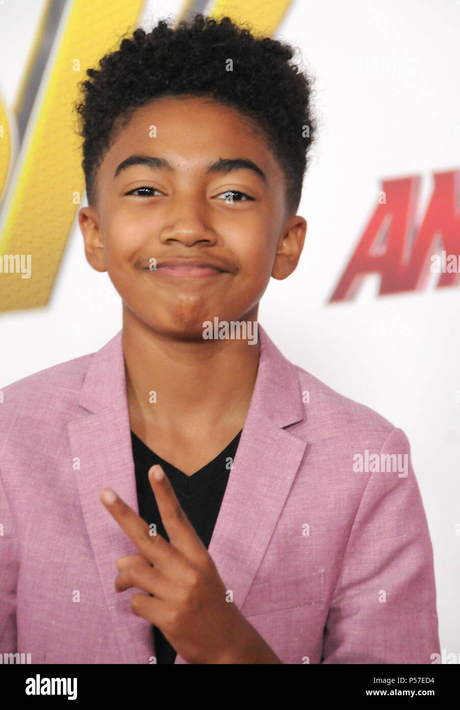 Los Angeles, California, USA . 25th June, 2018. Actor Miles Brown ...