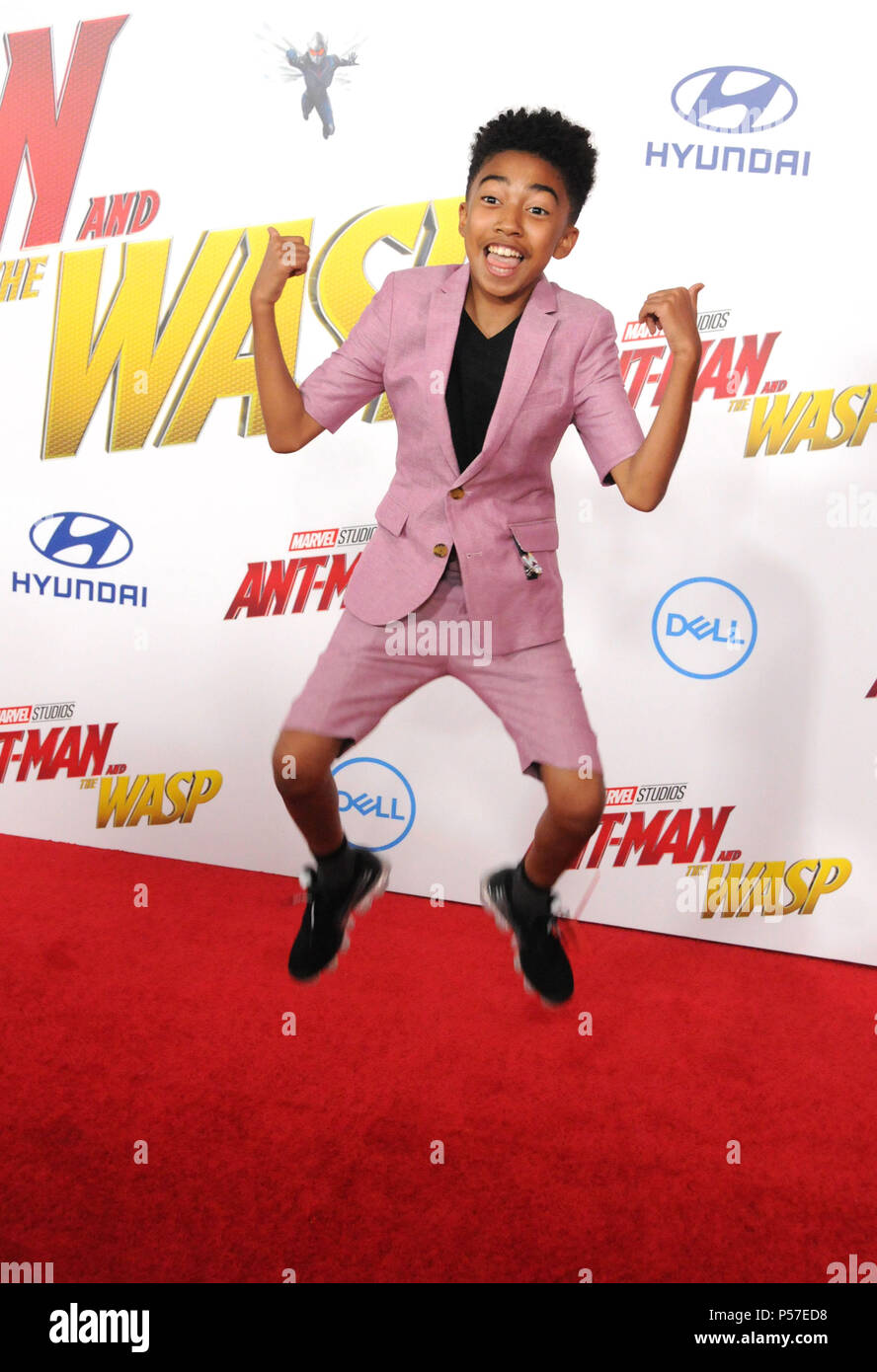 Los Angeles, California, USA . 25th June, 2018. Actor Miles Brown ...