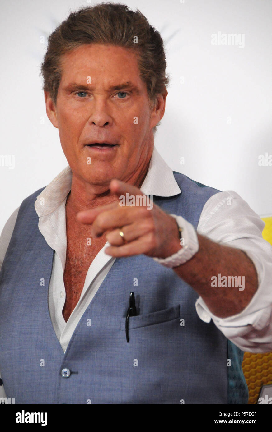 Los Angeles, California, USA . 25th June, 2018. Actor David Hasselhoff ...