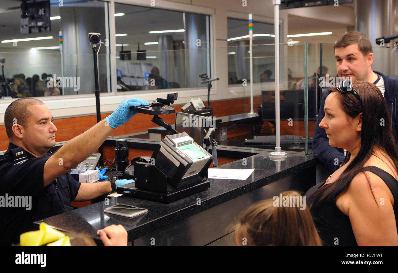 Customs and border protection airport hi-res stock photography and ...