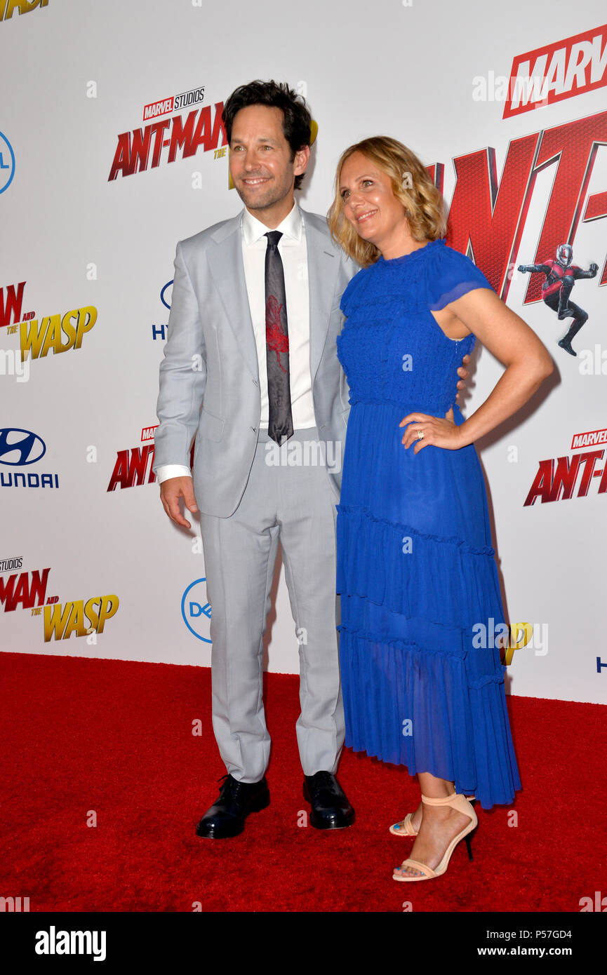 Los Angeles, California, USA. 25th June, 2018. Paul Rudd & Julie Yaeger ...