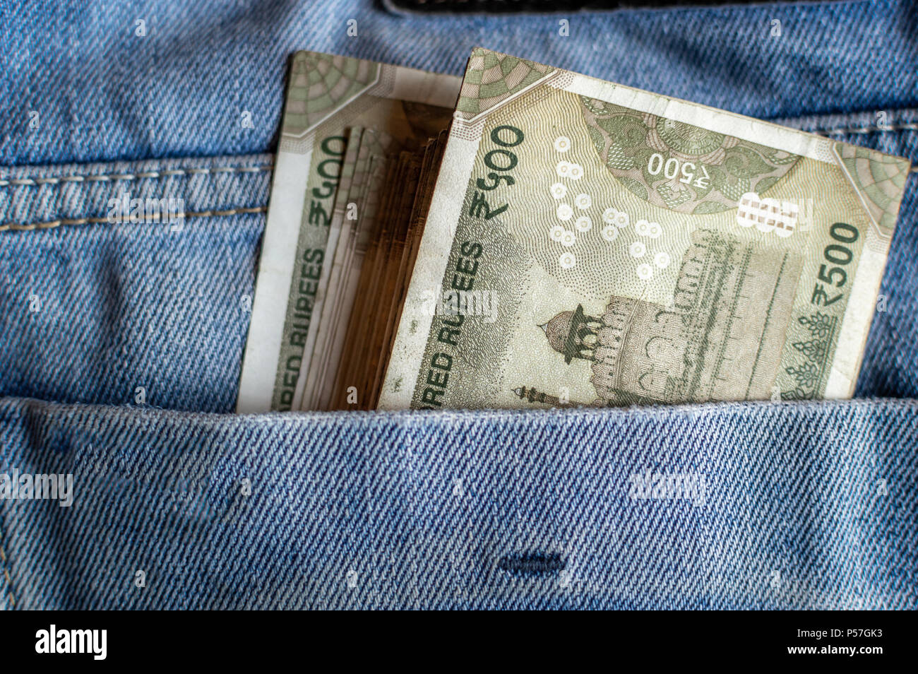 Indian currency pocket hi-res stock photography and images - Alamy