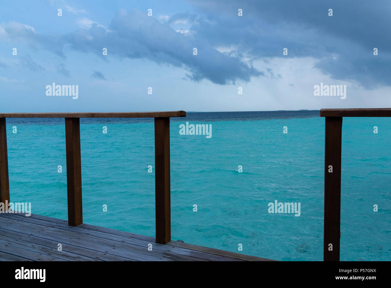 Tropical beach at lagoon in Maldives Stock Photo - Alamy