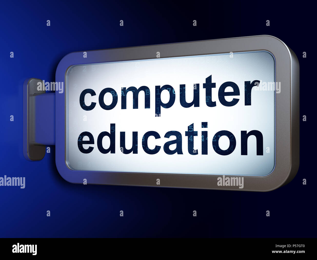 Learning concept: Computer Education on billboard background Stock ...