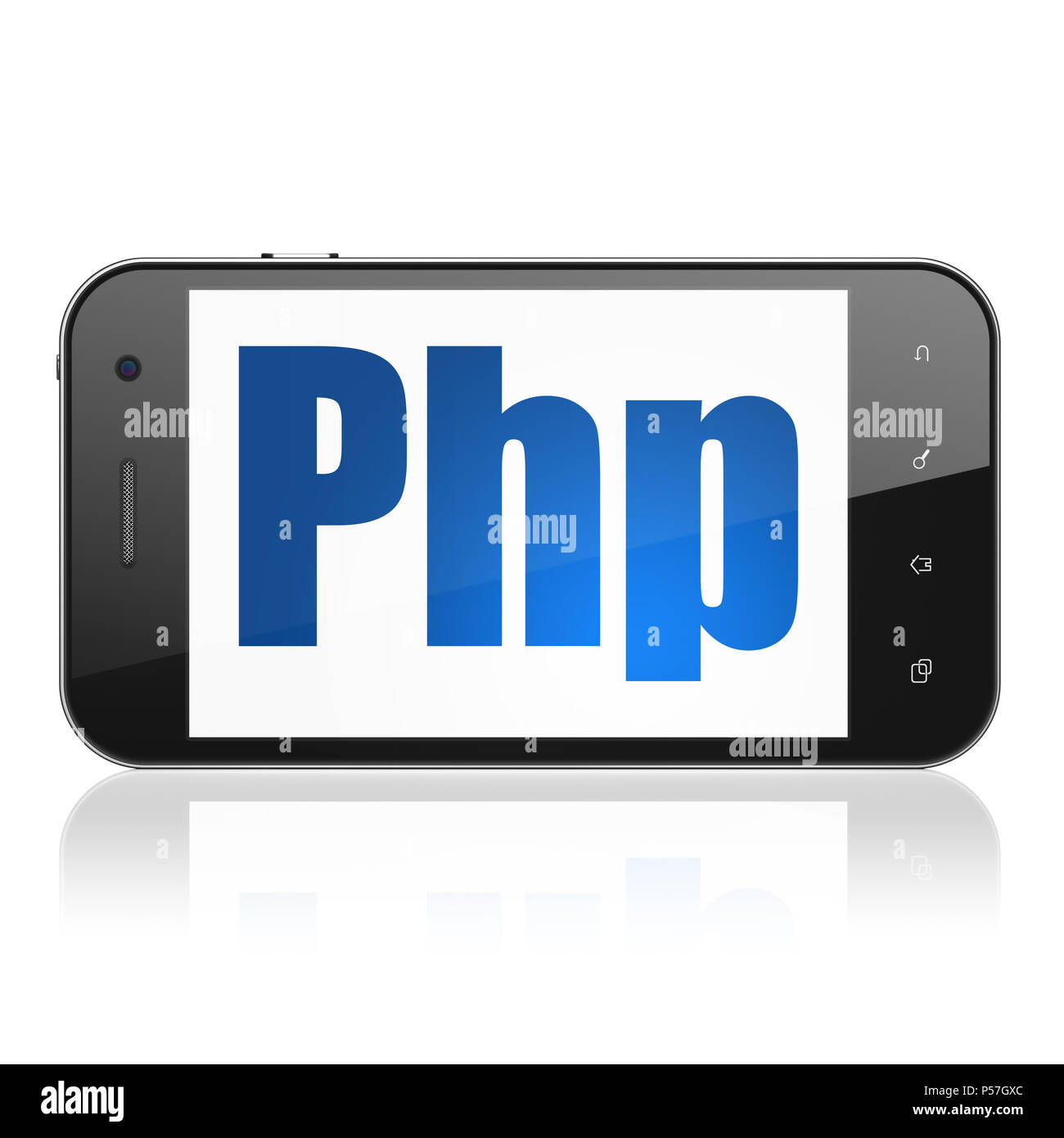 Database concept: Smartphone with Php on display Stock Photo - Alamy