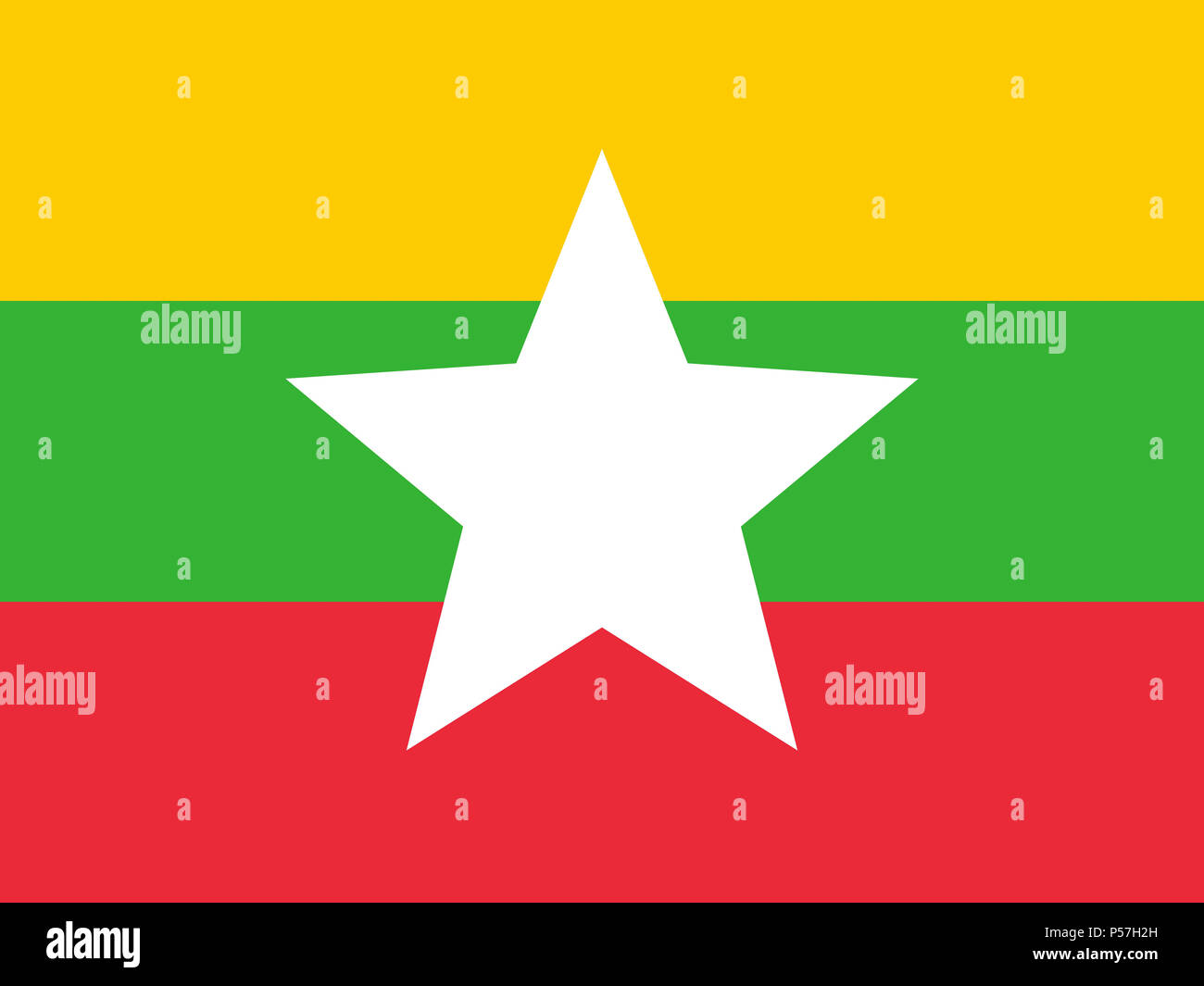 Myanmar official flag hi-res stock photography and images - Alamy